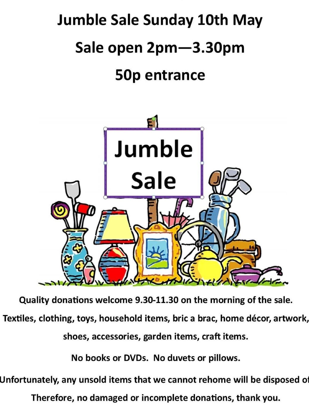 Tattenhall Business Alliance | Jumble Sale 10th May