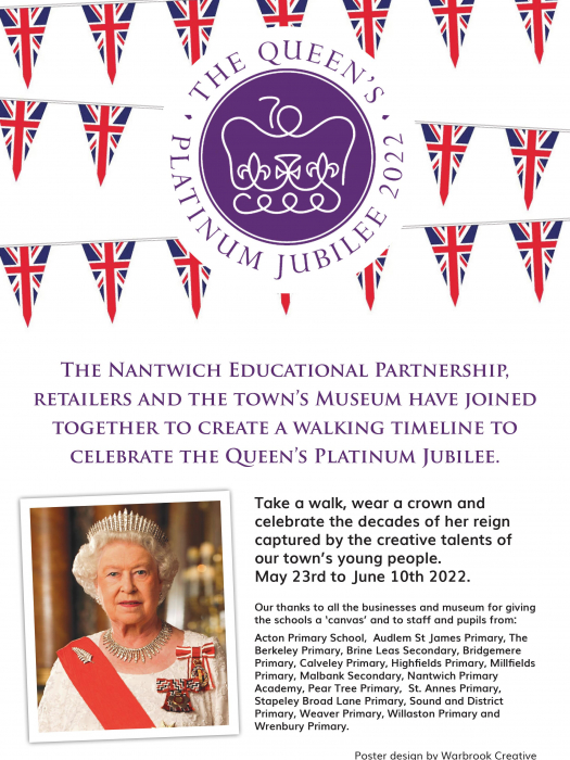 Bridgemere CE Primary School | Queen's Jubilee Walking Timeline in Nantwich