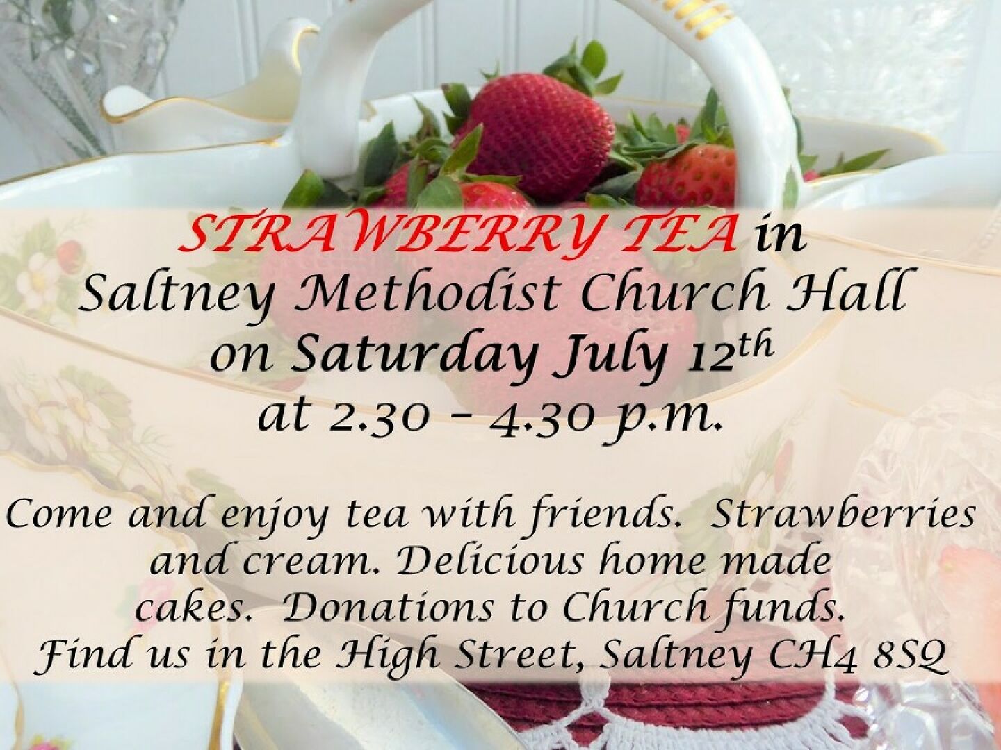 North Cheshire Methodist Circuit | Strawberry Tea at Saltney MC
